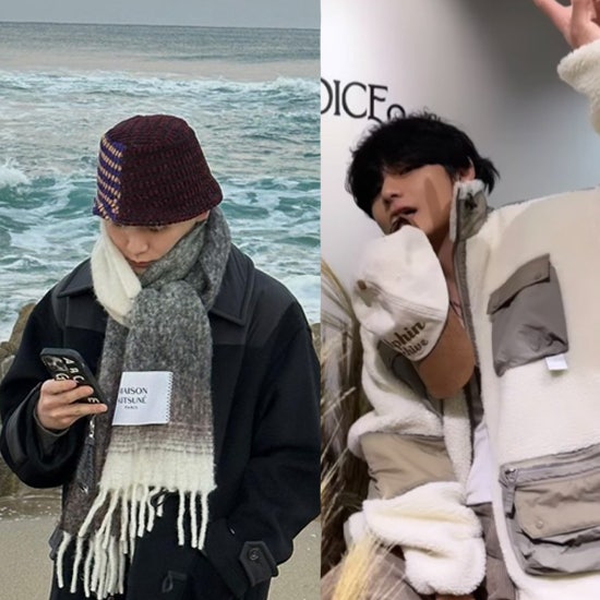 연예인 사복 패션 샤이니 키 노이스noice 코트 And Bts 뷔 패딩 플리스 자켓 정보 정리 네이버 블로그
