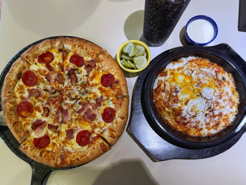 부산 남포동 맛집 내돈내산 이재모피자 치즈 크러스트 오븐 치즈 스파게티 입짧은햇님 주차 웨이팅 데이트 소개팅