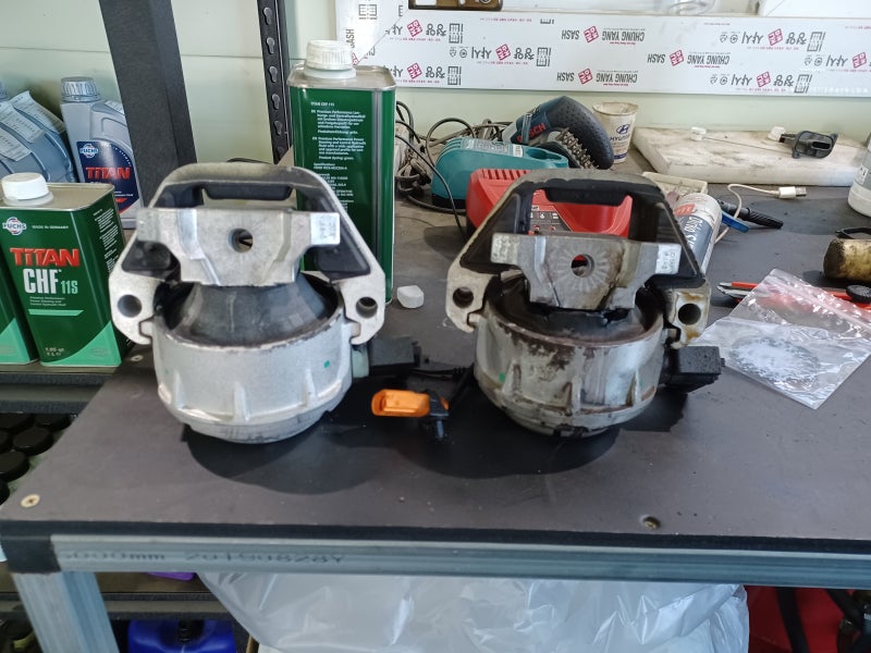 아우디 A7 30tfsi Quattro 엔진 하체 소음 진동 점검 및 엔진마운트 텐션스트럿 컨트롤암 스테빌라이져링크 교환