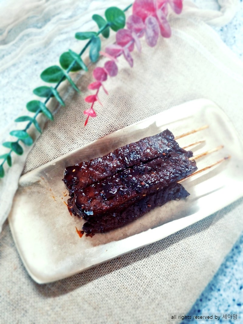 명절에 고기산적 이렇게 해보세요 산적요리 우둔살 꼬치산적 네이버 블로그