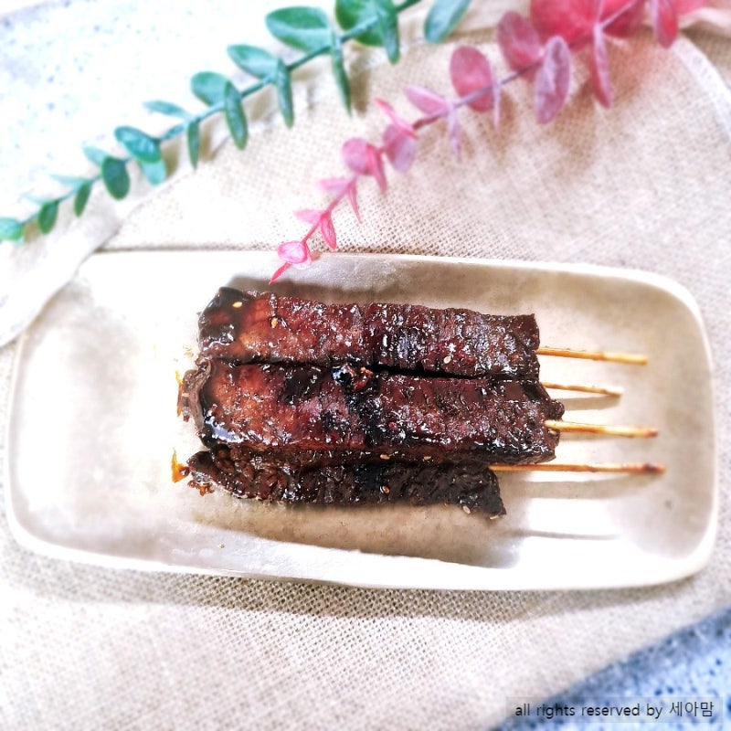 명절에 고기산적 이렇게 해보세요 산적요리 우둔살 꼬치산적 네이버 블로그