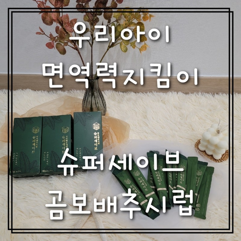 온가족 건강방패 슈퍼세이브 곰보배추시럽 엄마들의 이유있는 선택 내돈내산 네이버 블로그