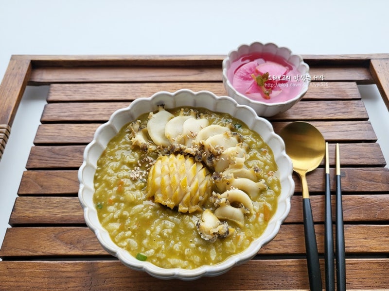 전복죽 만들기 전복 내장 죽 전복죽 끓이는 법 전복요리 레시피 전복 이빨 제거 손질 네이버 블로그