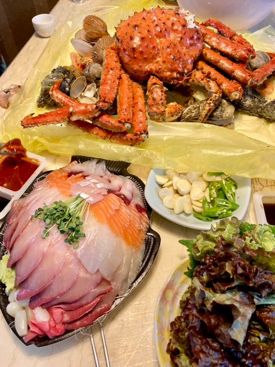 경기구리 구리농수산물도매시장 해인수산 킹크랩 포장 후기 네이버 블로그