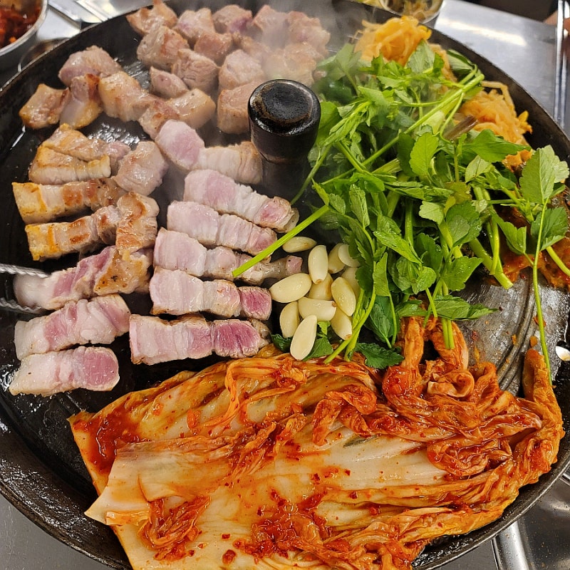 구미 사곡동 맛집 목구멍 줄서서 먹는 구미 미나리 삼겹살 맛집 네이버 블로그