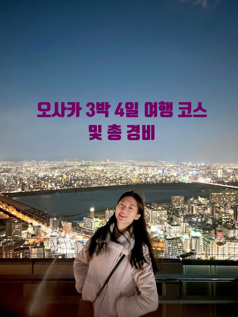 오사카 3박 4일 여행 코스 및 경비환전금액 포함 네이버 블로그