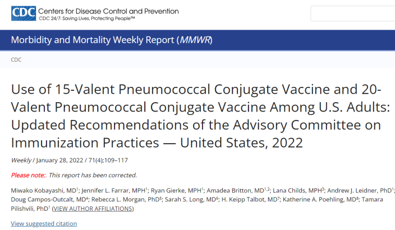 [PCV15, PCV20] 성인 폐렴구균백신에 대한 새로운 권고, 2022 : 네이버 블로그