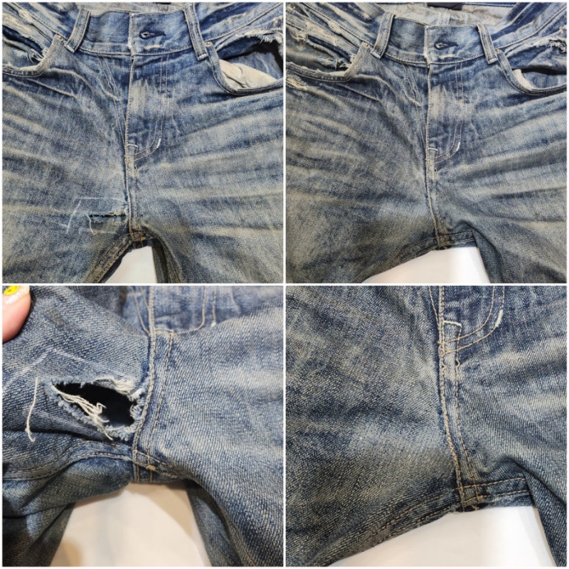 찢어진 청바지 누빔 수선 후기 네이버 블로그