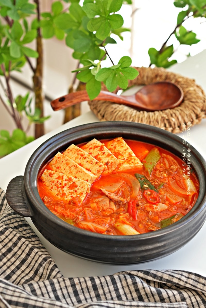 참치 김치찌개 맛있게 끓이는법 쉬운 참치 김치찌개 레시피 참치캔 요리 네이버 블로그