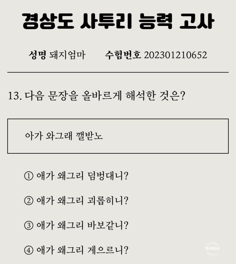 경상도 사투리 능력고사 나는 경상도 사투리를 얼마나 잘 알고 있을까 재미로 하는 사투리 능력 고사 테스트 네이버 블로그