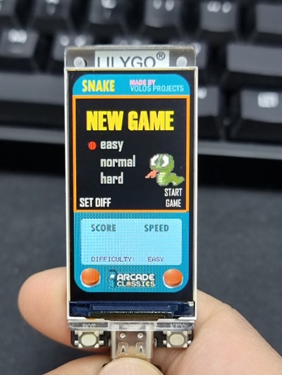 T-DisplayS3 아두이노 Snake 게임 돌려보기 : 네이버 블로그