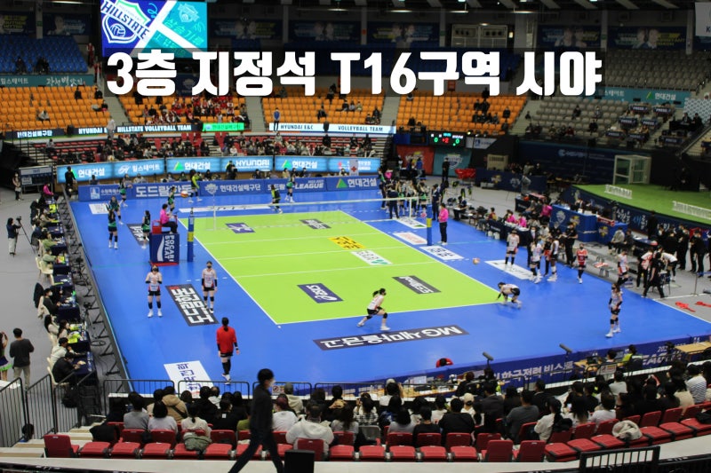 수원 실내체육관 좌석 시야 총정리★ 현대건설 힐스테이트 홈구장 네이버 블로그