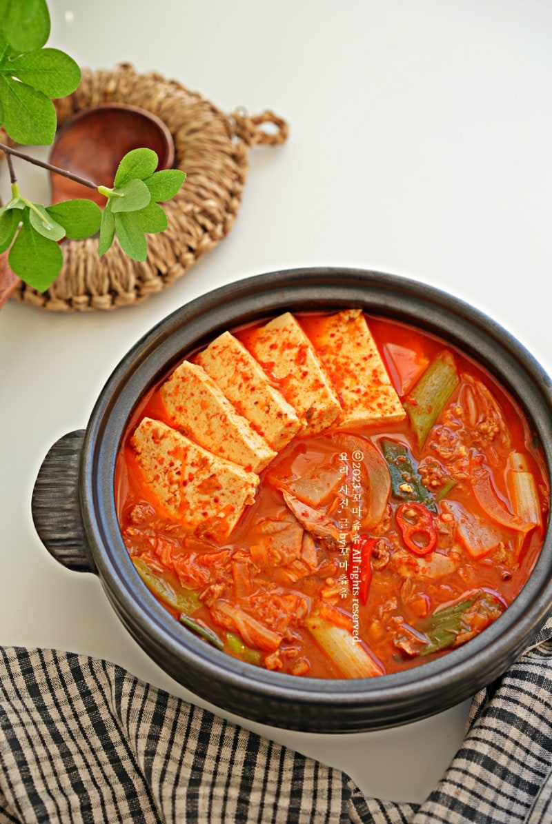참치 김치찌개 맛있게 끓이는법 쉬운 참치 김치찌개 레시피 참치캔 요리 네이버 블로그