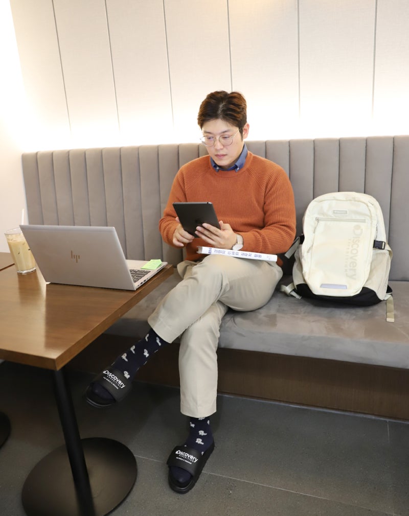 발편한 남자 슬리퍼 디스커버리 슬리퍼 브릭 슬라이드 신학기 준비 하즈아 네이버 블로그