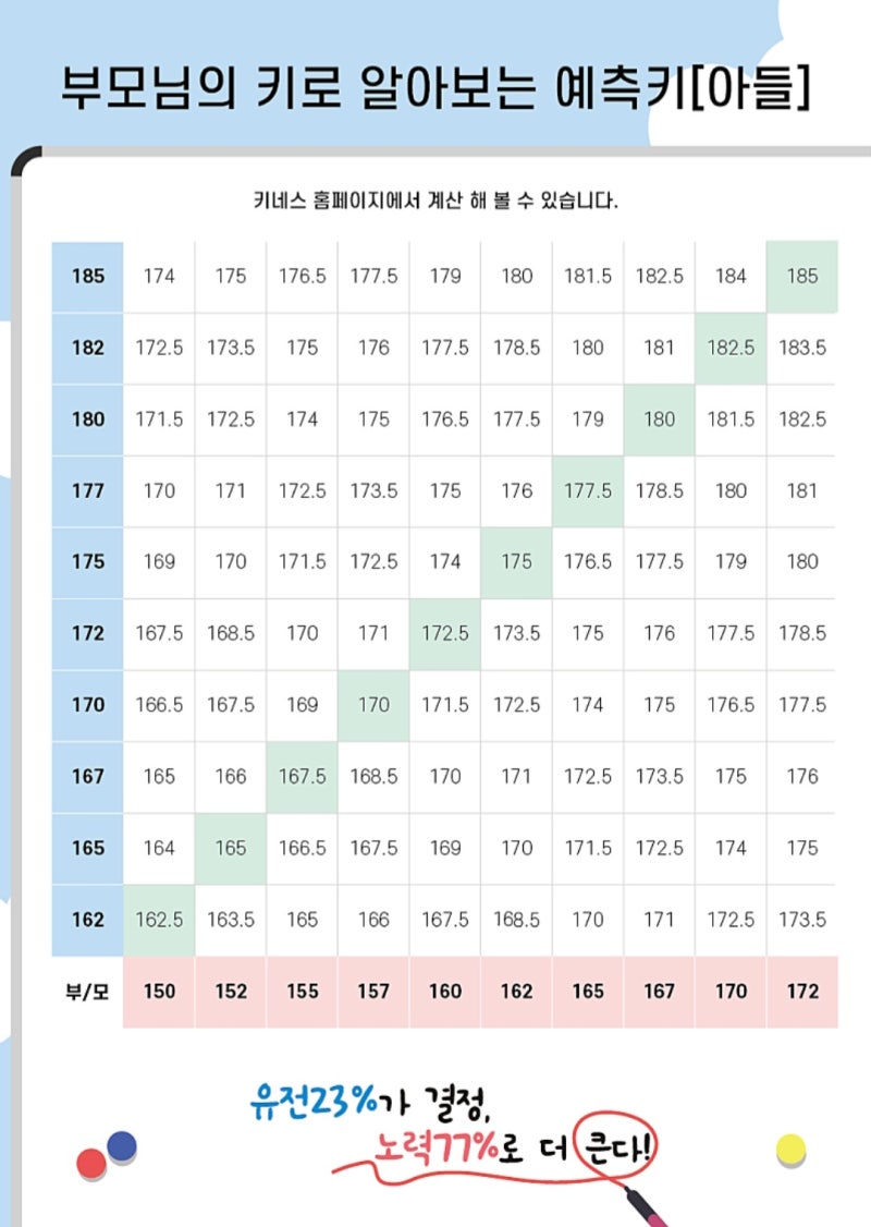 대한민국 남자 여자 평균키 몸무게 나이별 성장표까지 깔끔정리 네이버 블로그