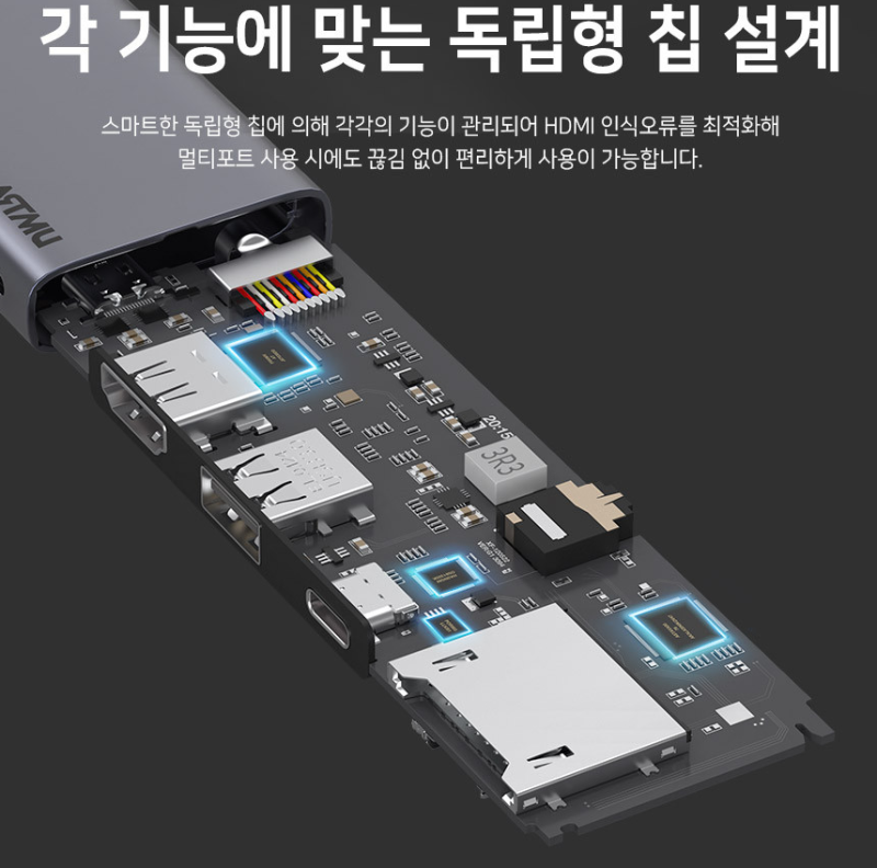 아트뮤 MH310 (7포트/USB 3.1 Type C) 멀티허브 후기 : 네이버 블로그