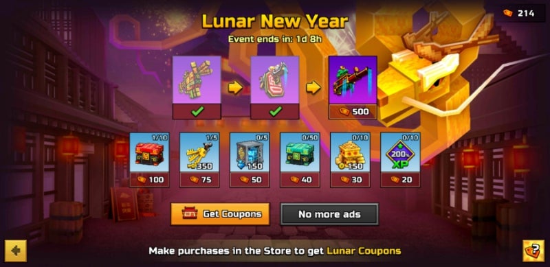 [평범한 블로거 디트] 픽셀건 3D [Pixel Gun 3D] 가혹한 용 (Harsh Dragon) 리뷰 : 받은 피해 일부를 ...