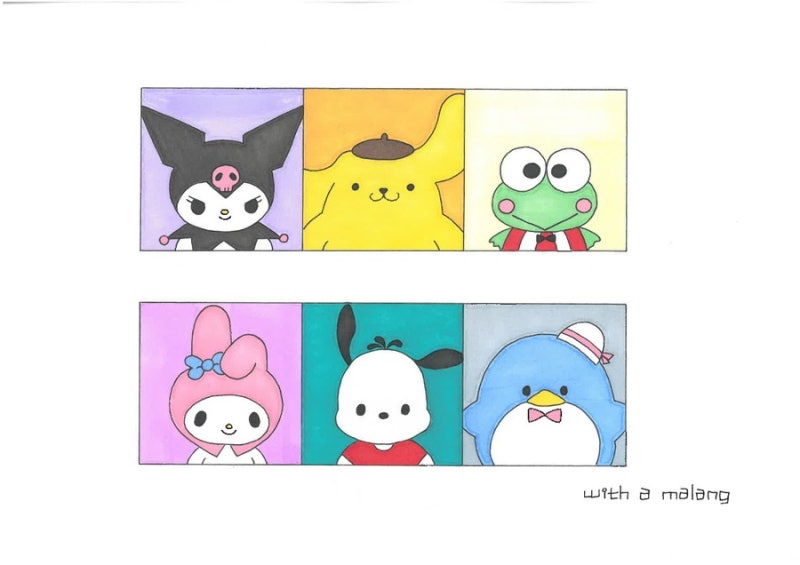 New 산리오 거래판 만들기 손그림 도안 말랑이랑 네이버 블로그