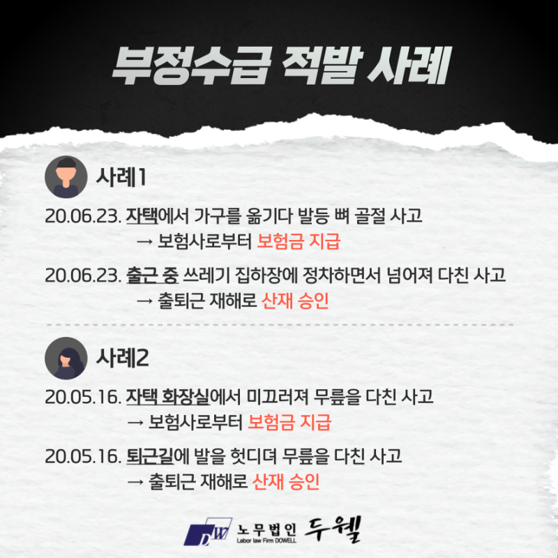 사례를 통해 알아보는 산업재해 보험급여 부정수급대구 산재 네이버 블로그