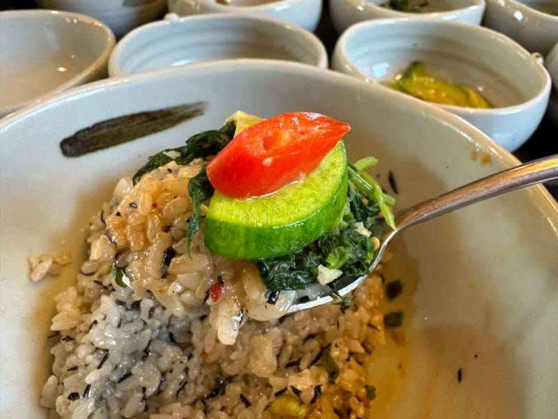 김천 연화지 한식 맛집 둥지톳밥 15가지 반찬과 톳밥 맛있고 가성비 좋네요 네이버 블로그