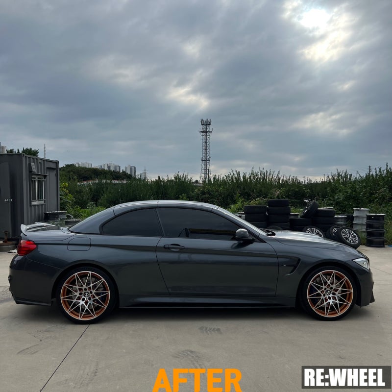[리휠] BMW M4 666M 20인치 순정휠 커스텀 오렌지 골드 폴리쉬 휠 도색 : 네이버 블로그