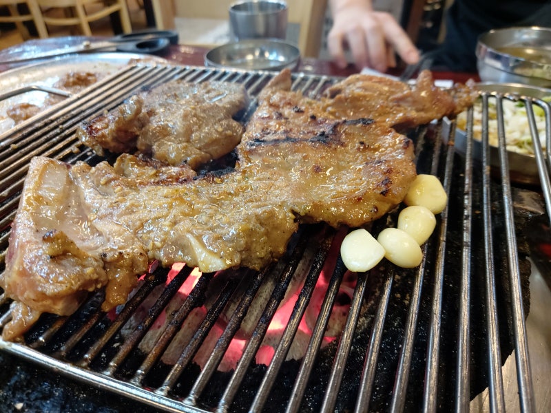 숯불 돼지갈비 마포집 강동 굽은다리역 갈비 맛집은 여기~ 네이버 블로그