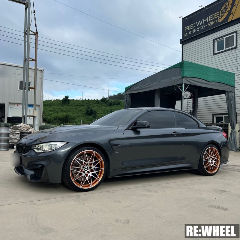 [리휠] BMW M4 666M 20인치 순정휠 커스텀 오렌지 골드 폴리쉬 휠 도색 : 네이버 블로그