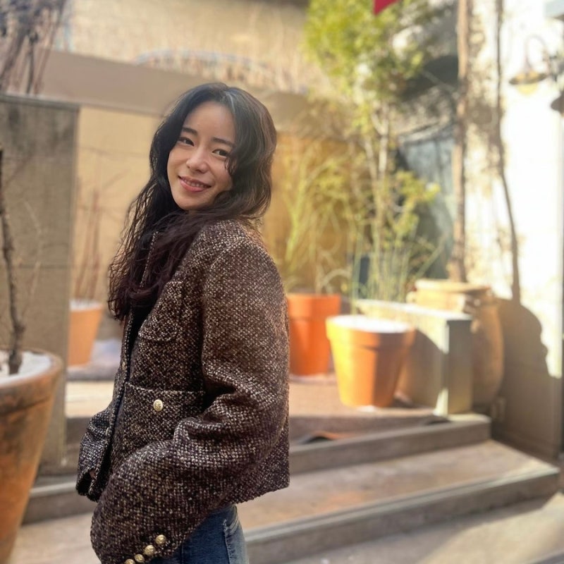 더글로리 임지연 패션 아바몰리 트위드 자켓 코디 네이버 블로그