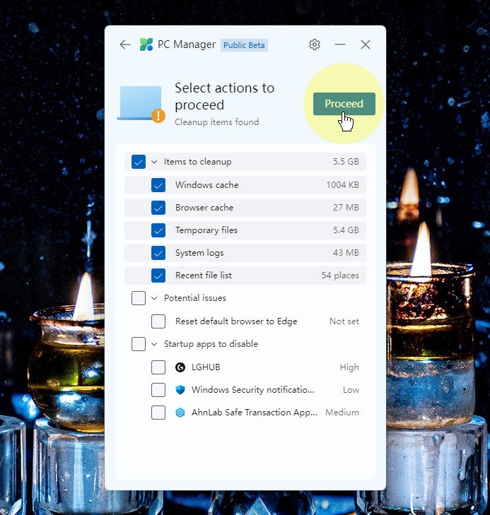 마이크로소프트 PC 최적화 프로그램, MS PC Manager : 네이버 블로그