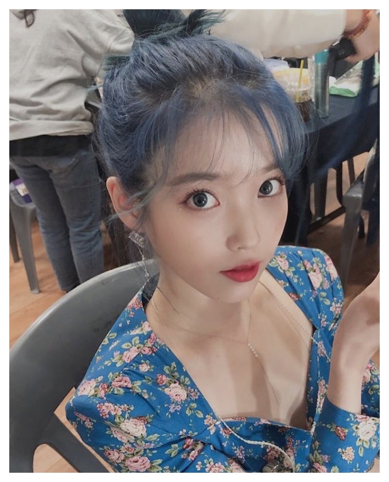 아이유머리 앞머리머리색중단발 긴머리 Zip 네이버 블로그
