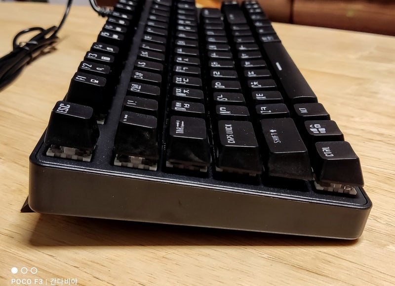 [사용기] 조이트론 LED 텐키리스 청축 스위치 기계식 키보드 JTMK - 200S 게임용 키보드 사용기 : 네이버 블로그