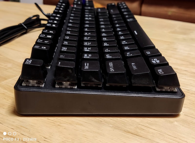 [사용기] 조이트론 LED 텐키리스 청축 스위치 기계식 키보드 JTMK - 200S 게임용 키보드 사용기 : 네이버 블로그