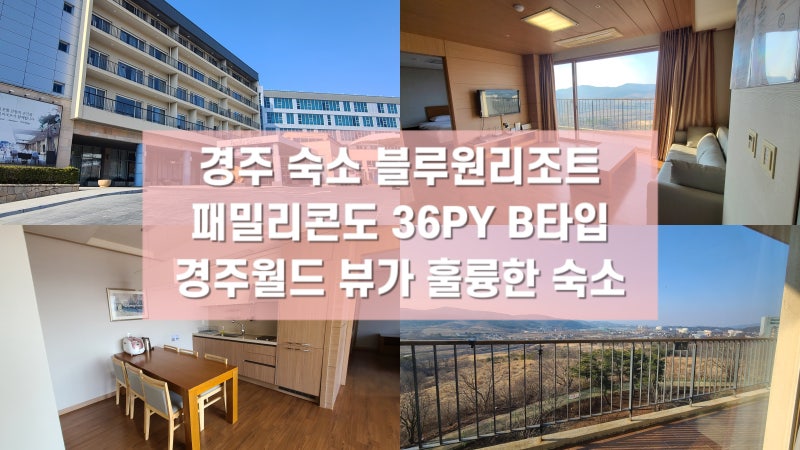 경주 블루원 리조트 패밀리콘도 36평 B 타입 숙박 후기 네이버 블로그