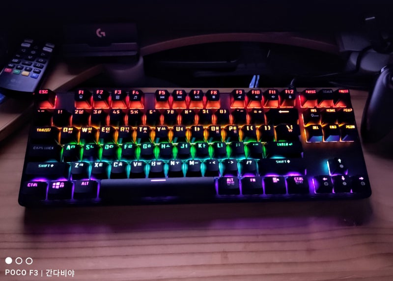 [사용기] 조이트론 LED 텐키리스 청축 스위치 기계식 키보드 JTMK - 200S 게임용 키보드 사용기 : 네이버 블로그