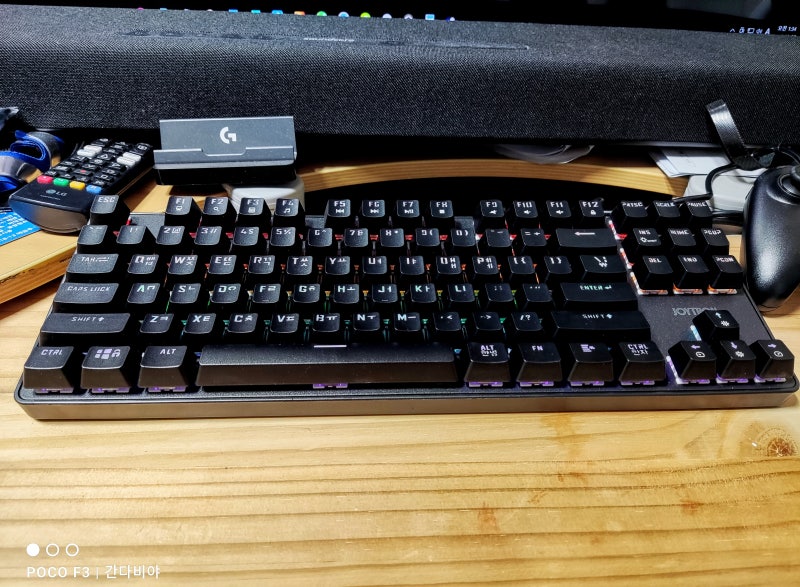 [사용기] 조이트론 LED 텐키리스 청축 스위치 기계식 키보드 JTMK - 200S 게임용 키보드 사용기 : 네이버 블로그