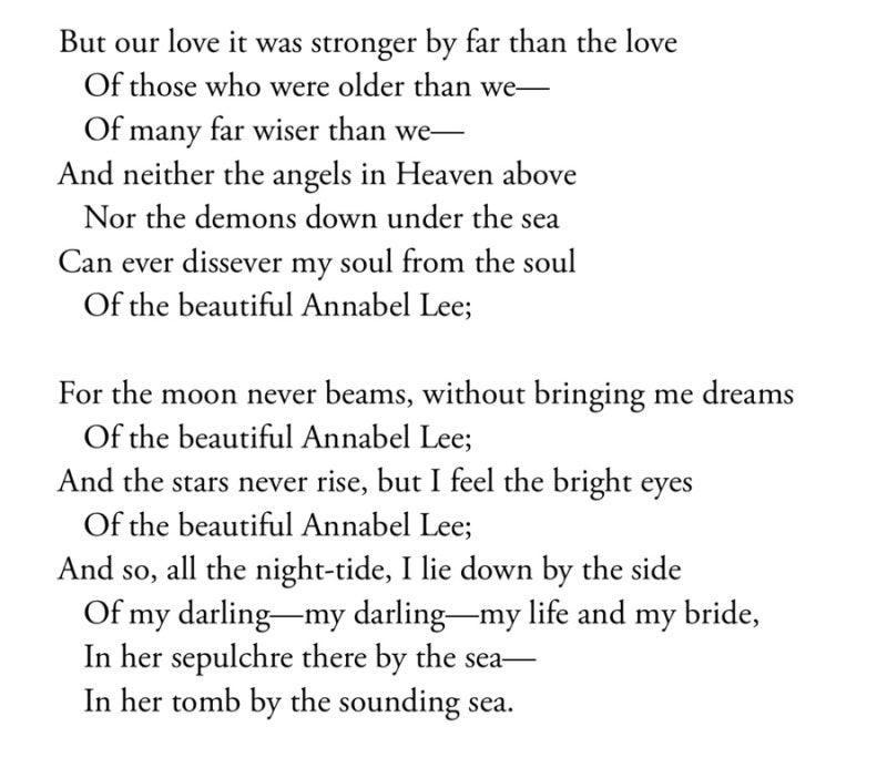 [영미시] Annabel Lee (by Edgar Allen Poe) : 네이버 블로그