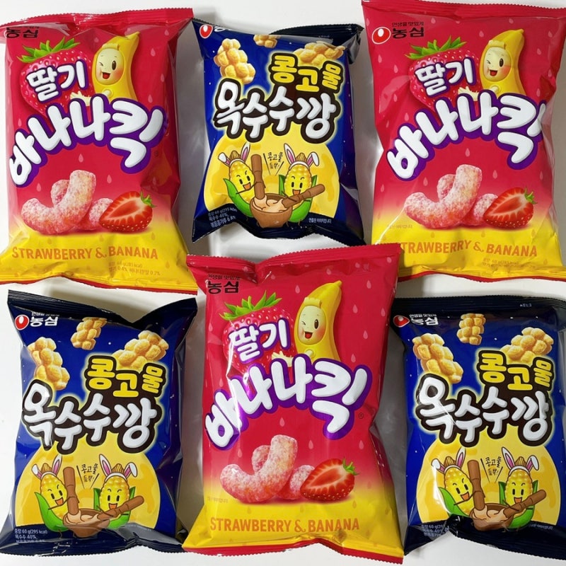 농심 신상과자 딸기바나나킥 콩고물옥수수깡 제대로 취저 네이버 블로그