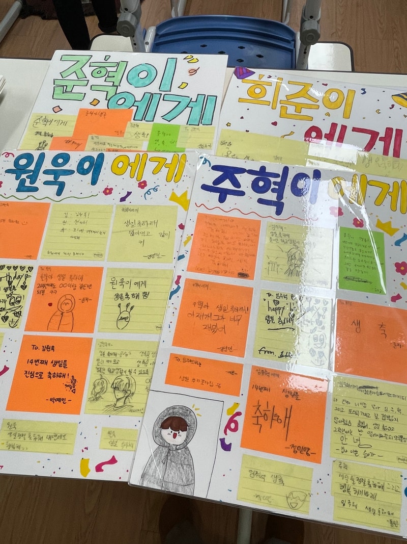 학급특색활동 아이들과 함께한 학급활동 1탄 1인1역 프로젝트 학급 생일파티 네이버 블로그