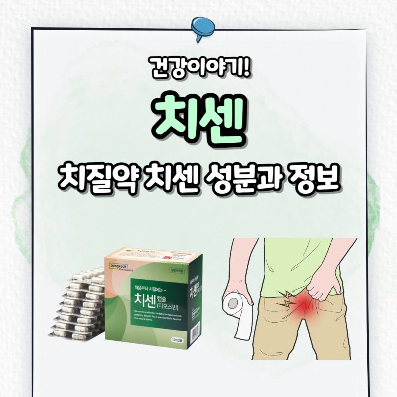 치핵 증상 And 치질약 치센 성분 및 효과 참고 네이버 블로그