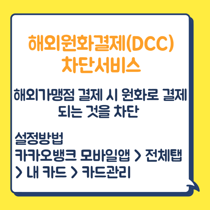 카카오뱅크 해외결제 시 드는 수수료 해외원화결제와 차이점은 네이버 블로그