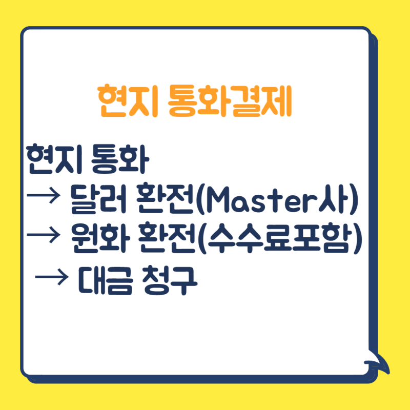 카카오뱅크 해외결제 시 드는 수수료 해외원화결제와 차이점은 네이버 블로그