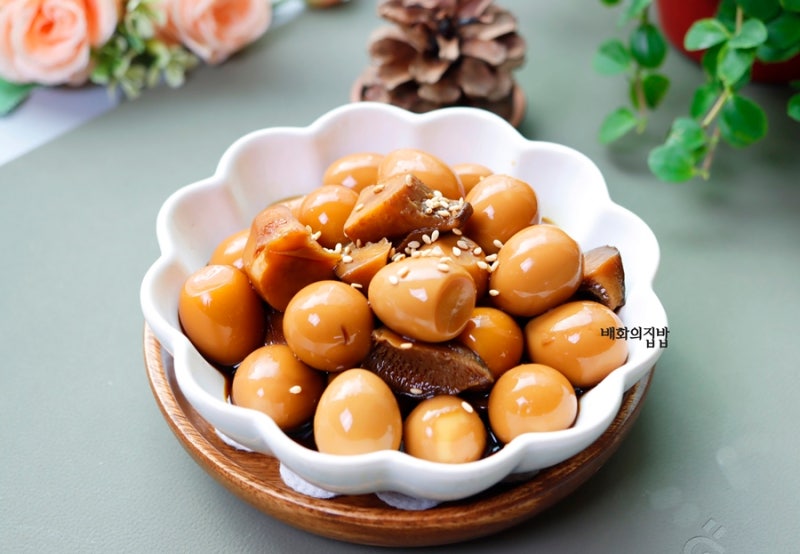 메추리알장조림 만들기 깐 메추리알 요리 새송이버섯 장조림 만드는법 네이버 블로그