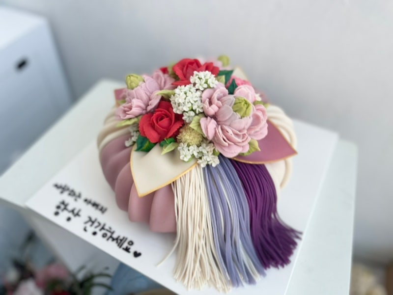 강해케이크 군포떡케이크 산본떡케이크 당동떡케이크 아버지생신 떡케이크 유행케이크 1호 꽃보자기케이크 : 네이버 블로그