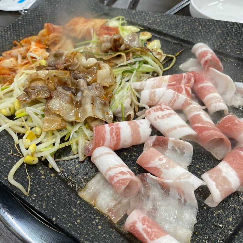 성남 맛집 황금대패삼겹살 메뉴 소개 대패삼겹살 된장찌개된장술밥 물냉면 네이버 블로그
