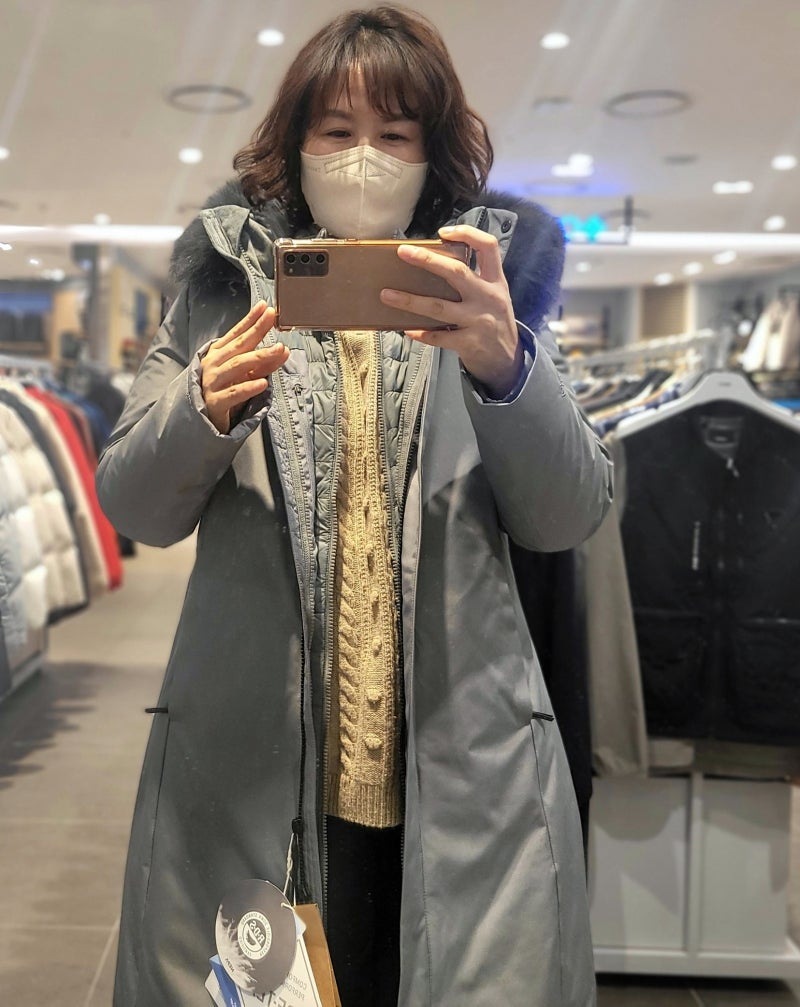 네파 롱패딩 아르테 써모 다운 자켓 세일 4050도 잘 어울려 네이버 블로그