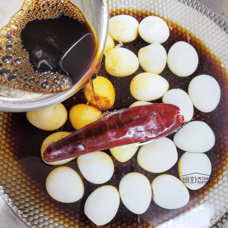 메추리알장조림 만들기 깐 메추리알 요리 새송이버섯 장조림 만드는법 네이버 블로그