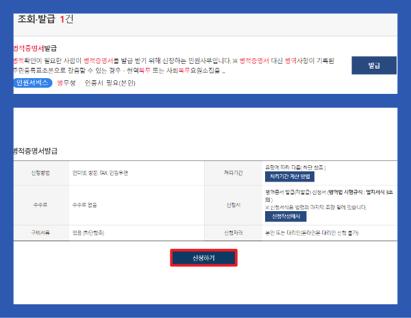 군복무확인서 증명서 발급방법 현역 포함 병역복무확인서 네이버 블로그
