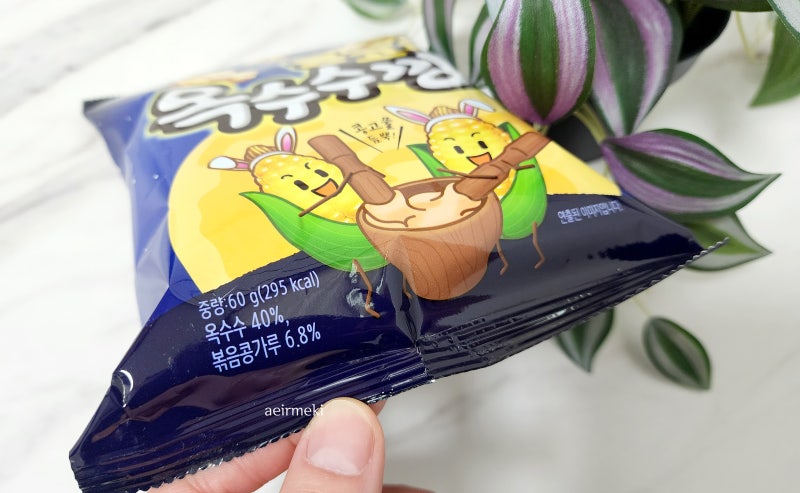 콩고물 옥수수깡 달달고소한 농심 신상과자 네이버 블로그