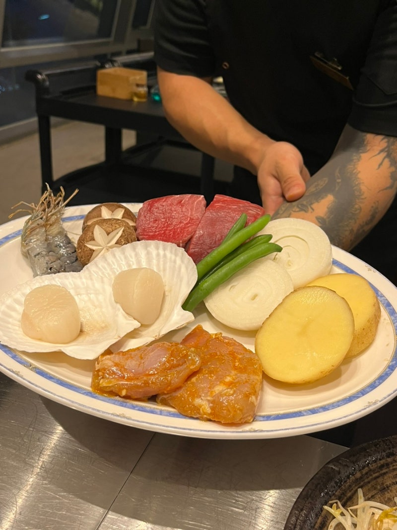 광안리 일본식 철판요리 맛집くろまつ ‘구로마쯔 광안대교 야경보며 디너 B코스먹고 온 후기 💛 네이버 블로그