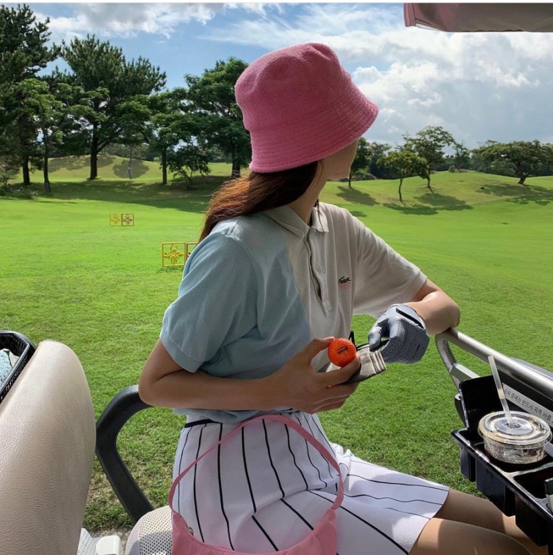 여성 여자 골프 웨어 의류 골프옷 브랜드 코디 추천 여름 가을 골프복 티셔츠 치마 스커트 바지 모자 스타킹 버킷햇